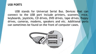 02 computer parts and ports | PPTX | Computer Networking | Computing