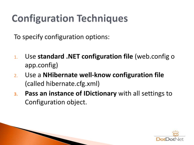 NHibernate Configuration Patterns | PDF