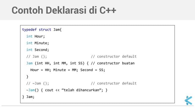 Algoritma dan Struktur Data - Konstruktor dan Destruktor | PDF