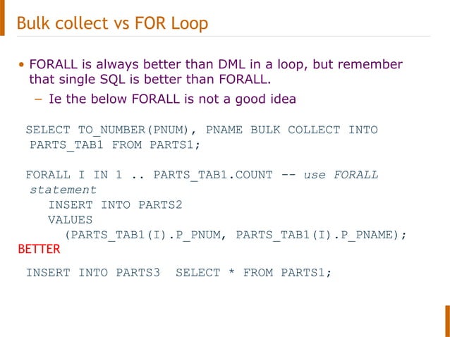 Oracle - SQL-PL/SQL context switching | PPT | Databases | Computer Software and Applications