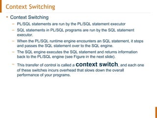 Oracle - SQL-PL/SQL context switching | PPT