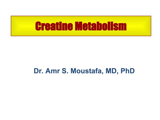 02 Creatine_metabolism 2011 biochemistry | PPT