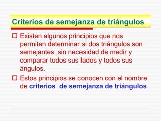 CRITERIOS DE SEMEJANZA | PPTX