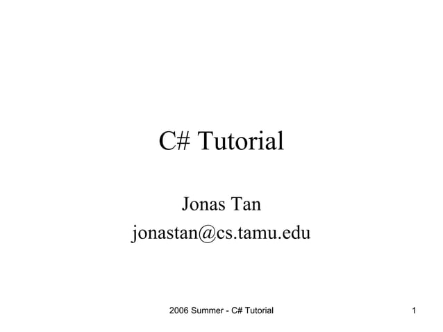 02 C Sharptutorial Ppt