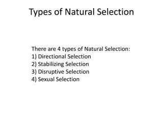 02c types of natural selection | PPTX