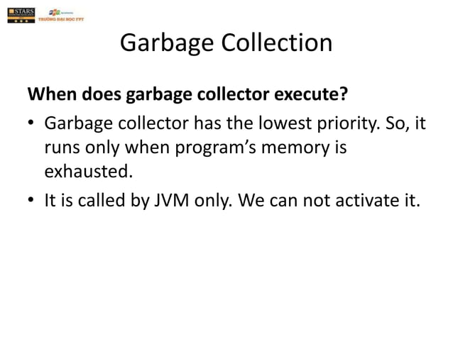 02D-Memory Management in Java.pptx | Programming Languages | Computing