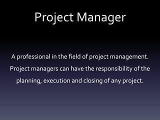 Presentation_Project Manager | PPTX