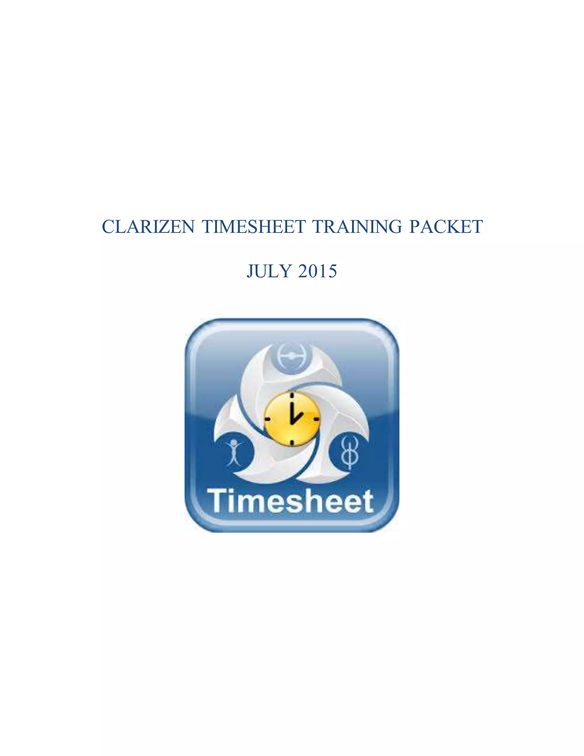 Timesheet Manual | DOCX | Resume Writing and Advice | Job Search