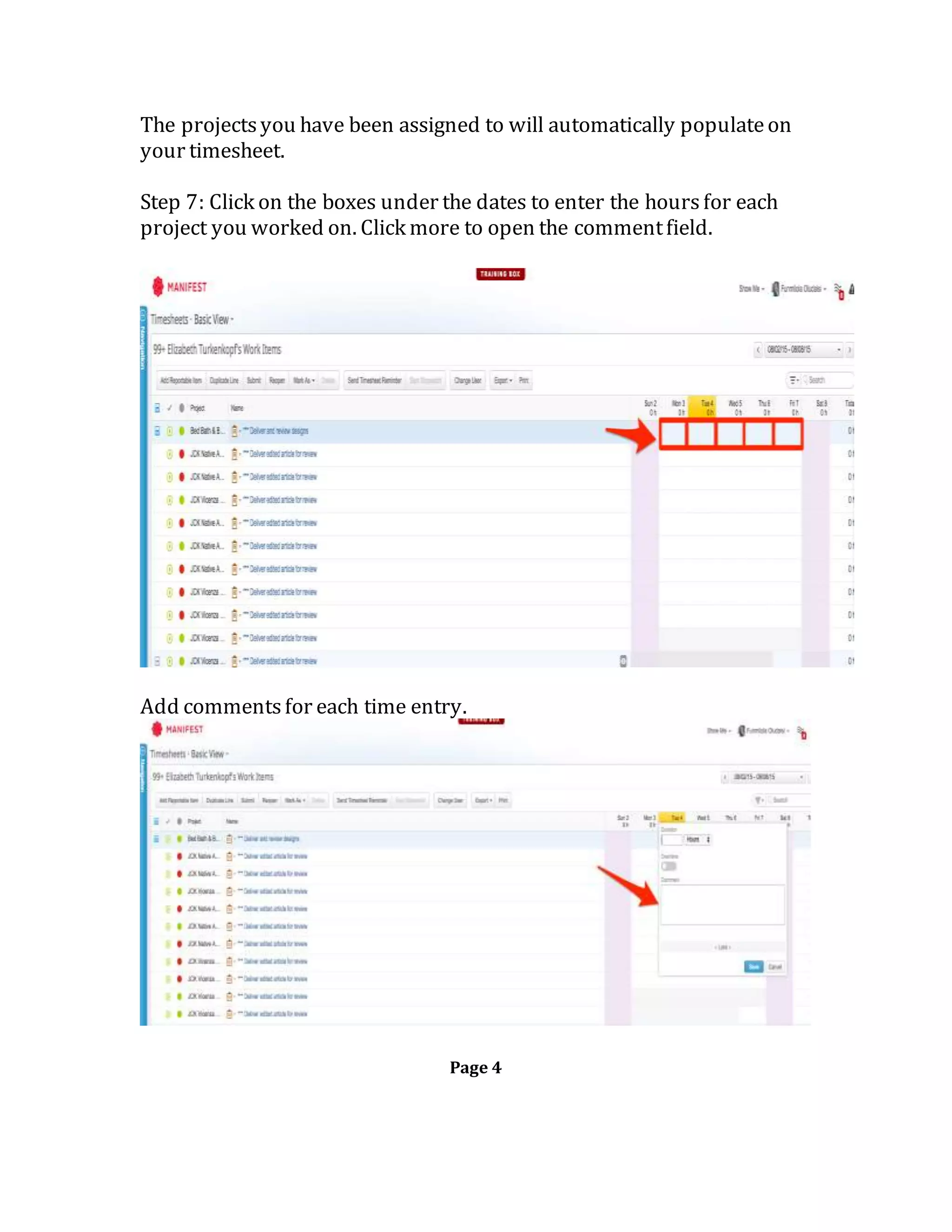 Timesheet Manual | DOCX | Resume Writing and Advice | Job Search
