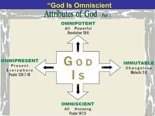 Omniscient Omnipotent Omnipresent