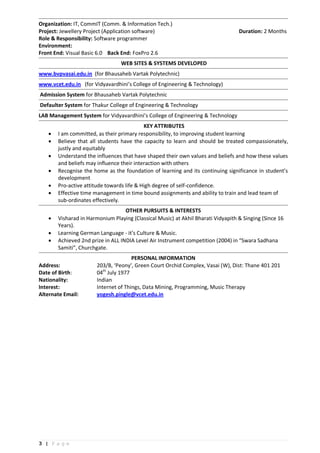 Yogesh_Pingle Resume | PDF