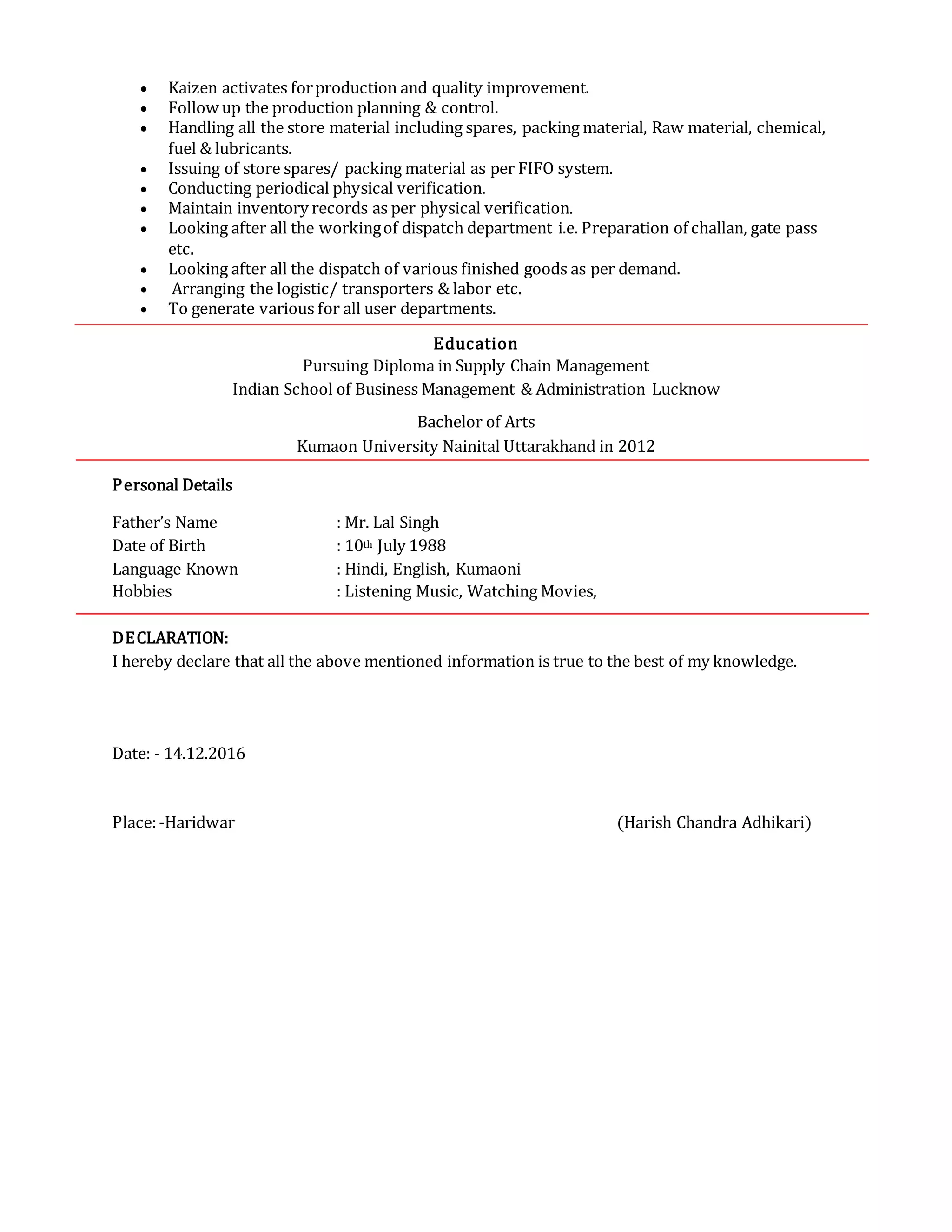 Harish Adhikari Presentation | DOCX