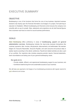 Bookkeeping Services | PDF