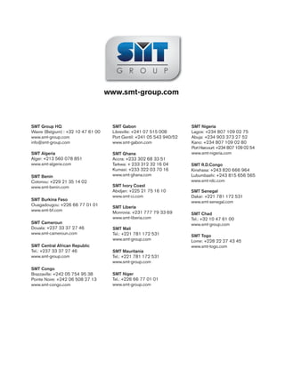 SMT-Group-brochure-ENGLISH-2015 | PDF