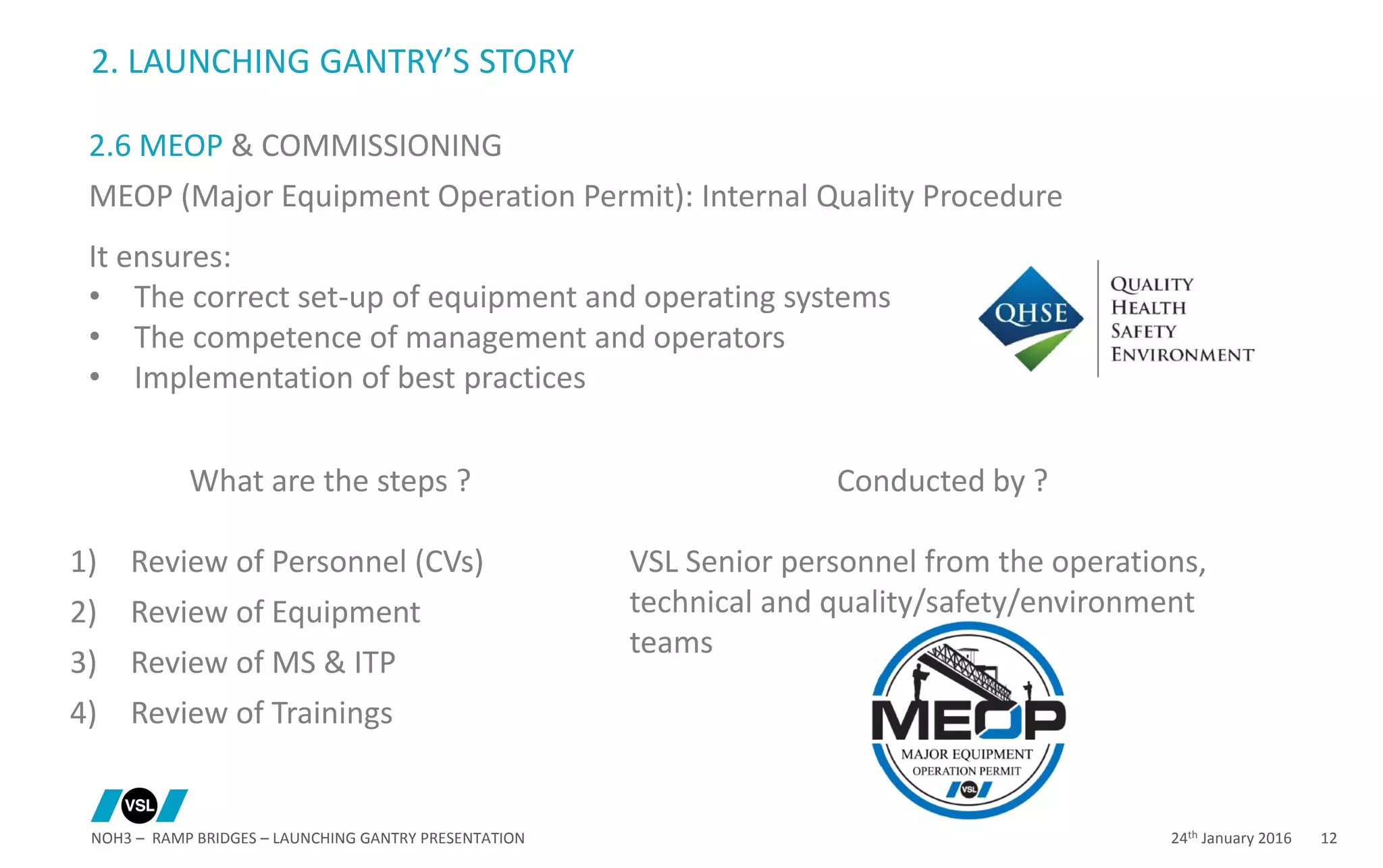 NOH3 Launching Girder Assembly and Erection VSL | PDF