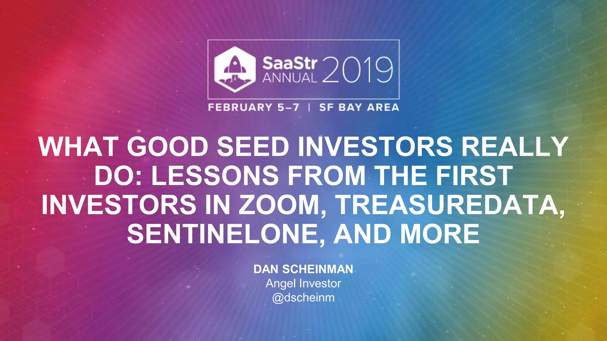 What Good Seed Investors Really Do: Lessons from the First Investor in ...