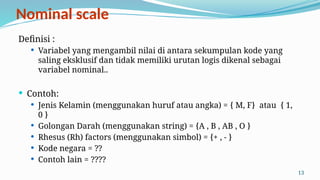 Jenis, Kategori dan Tipe Data Categorization | PPTX