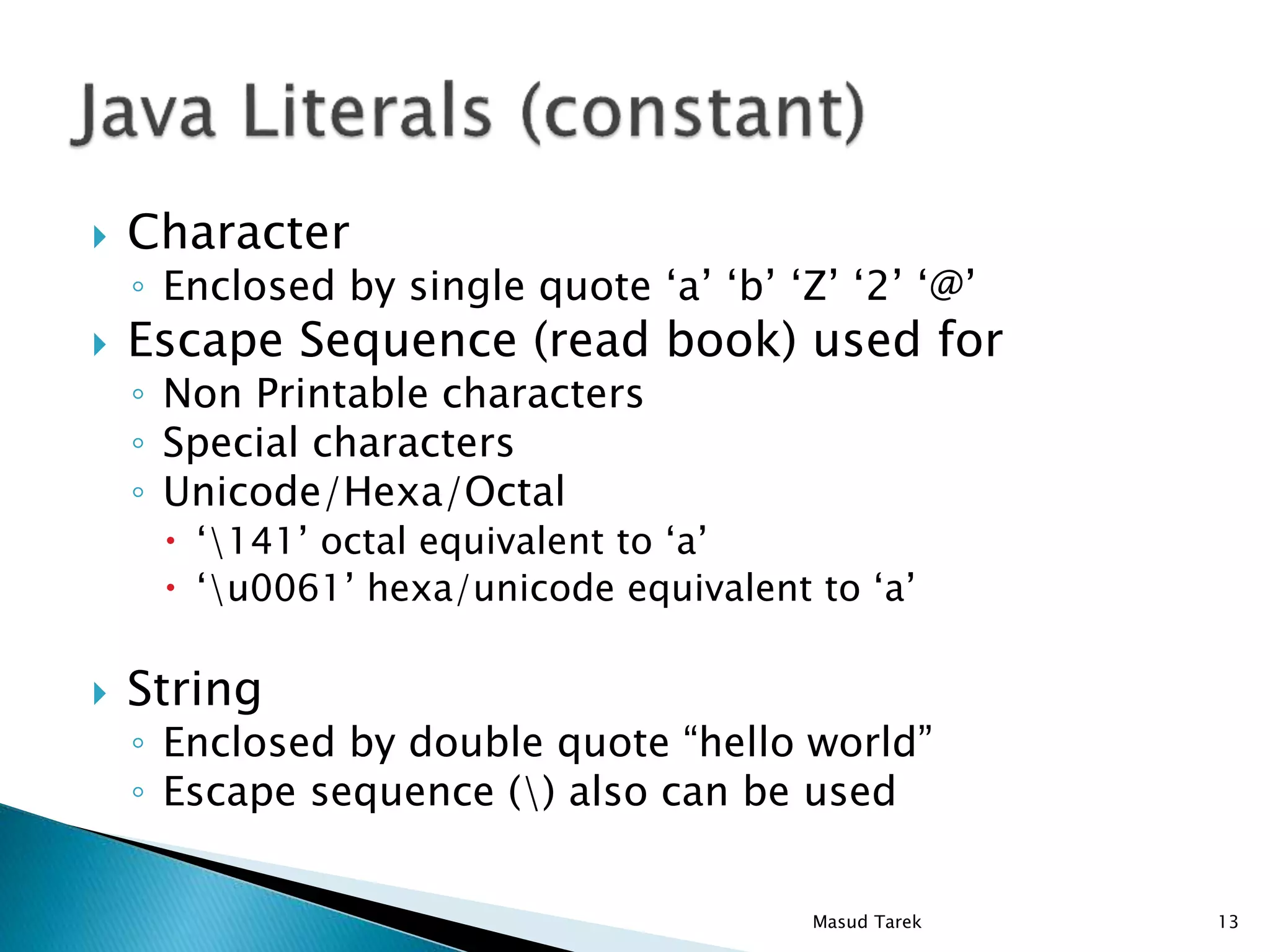 02 data types in java | PPT