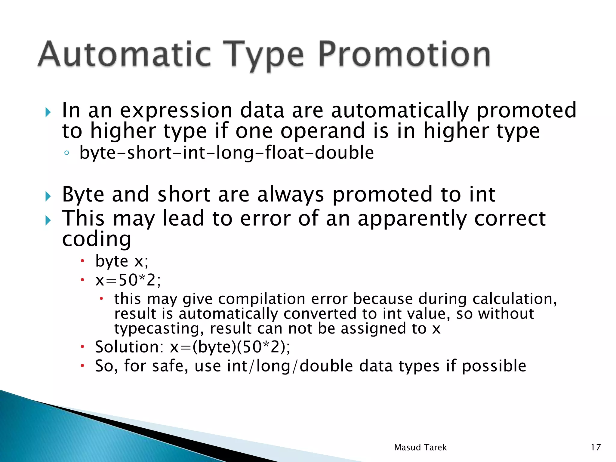 02 data types in java | PPT