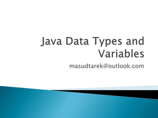 02 data types in java | PPT