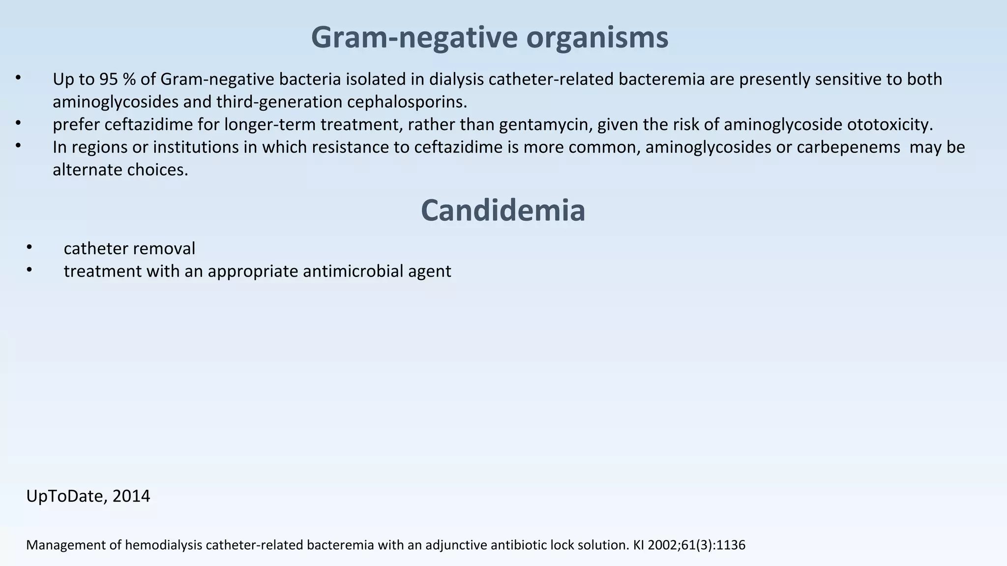 hemodialysis catheter infection | PPT