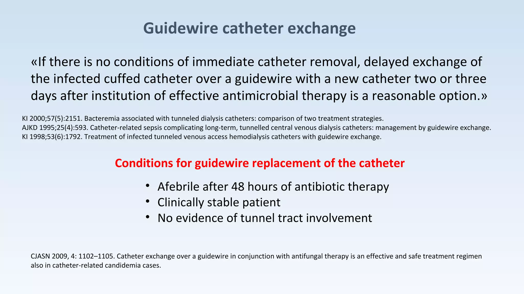 hemodialysis catheter infection | PPT
