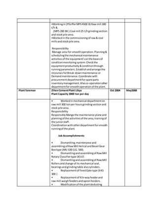 Mechanical Section Head | PDF