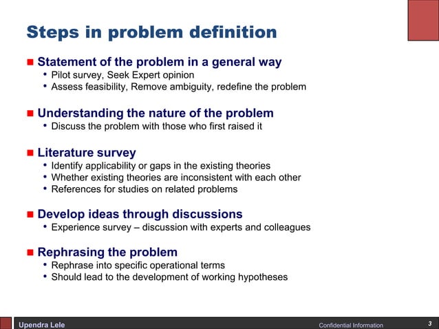 02 defining research problem | PPT