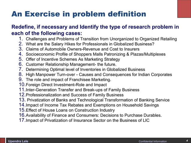 02 defining research problem | PPT 02 defining research problem | PPT