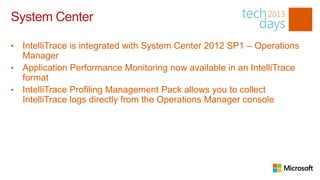 Diagnosing issues in your ASP.NET applications in production with Visual Studio 2012 | PPT