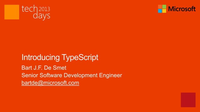 Introducing TypeScript | PPT