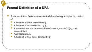 Deterministic Finite Automata (DFA) Lecture | PDF
