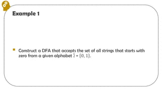 Deterministic Finite Automata (DFA) Lecture | PDF