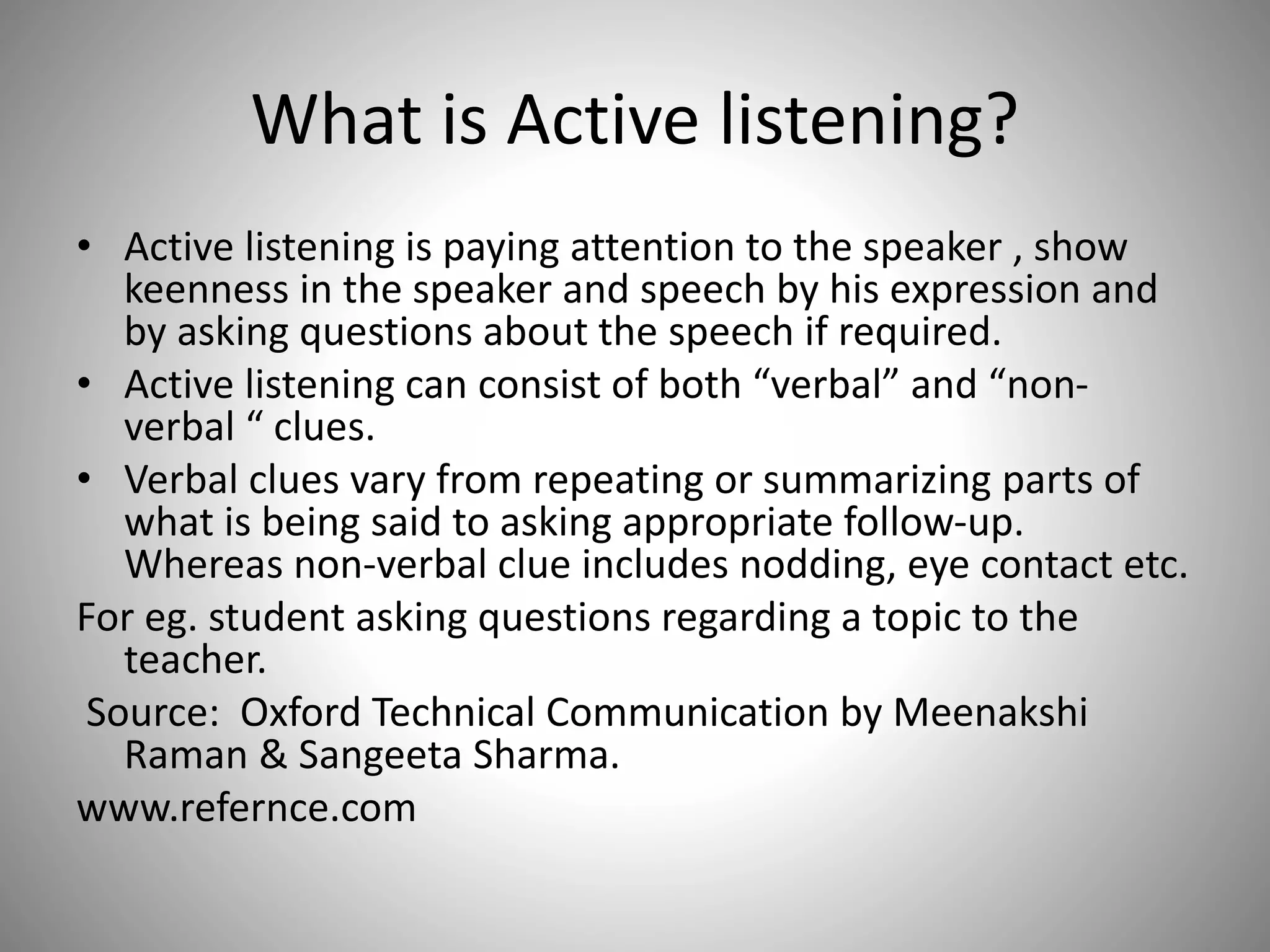 Active and Passive Listening- Presentation | PPTX