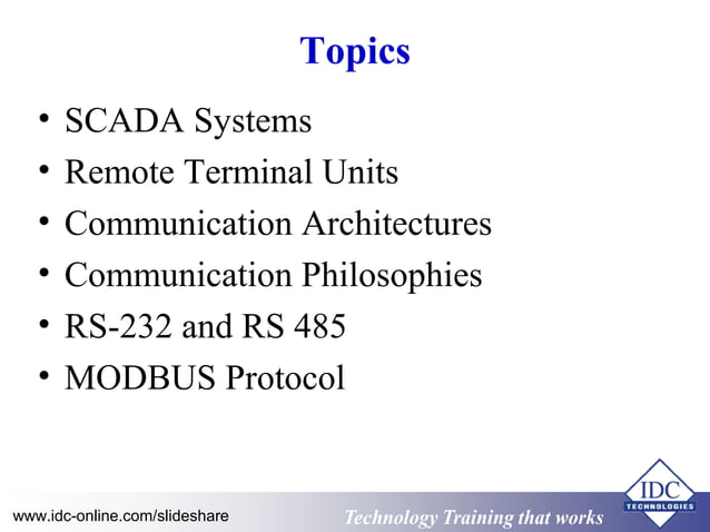 Practical DNP3, 60870.5 & Modern SCADA Communication System | PPT