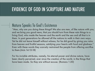 The Doctrine of God: God's Existence | PDF
