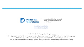 Tax Gap Analysis and Digital Transformation Advisory for Tax ...