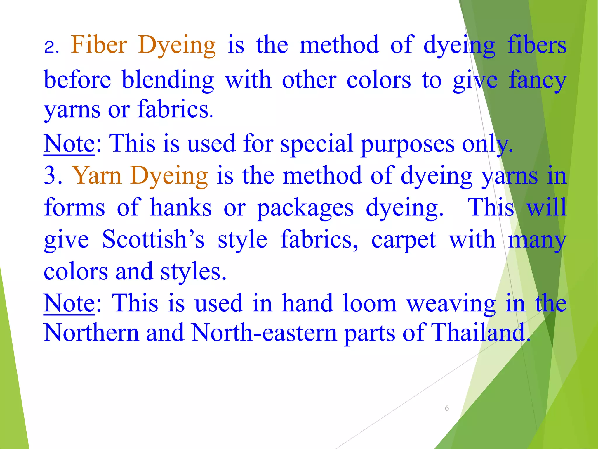 Textile dyeing & Process | PPT