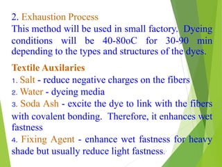 Textile dyeing & Process | PPT