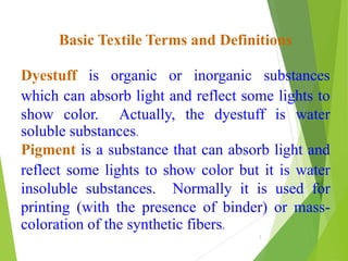 Textile dyeing & Process | PPT