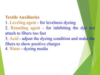 Textile dyeing & Process | PPT