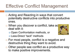 02 dysfunctional vs. functional conflict communication (c&a) | PPTX