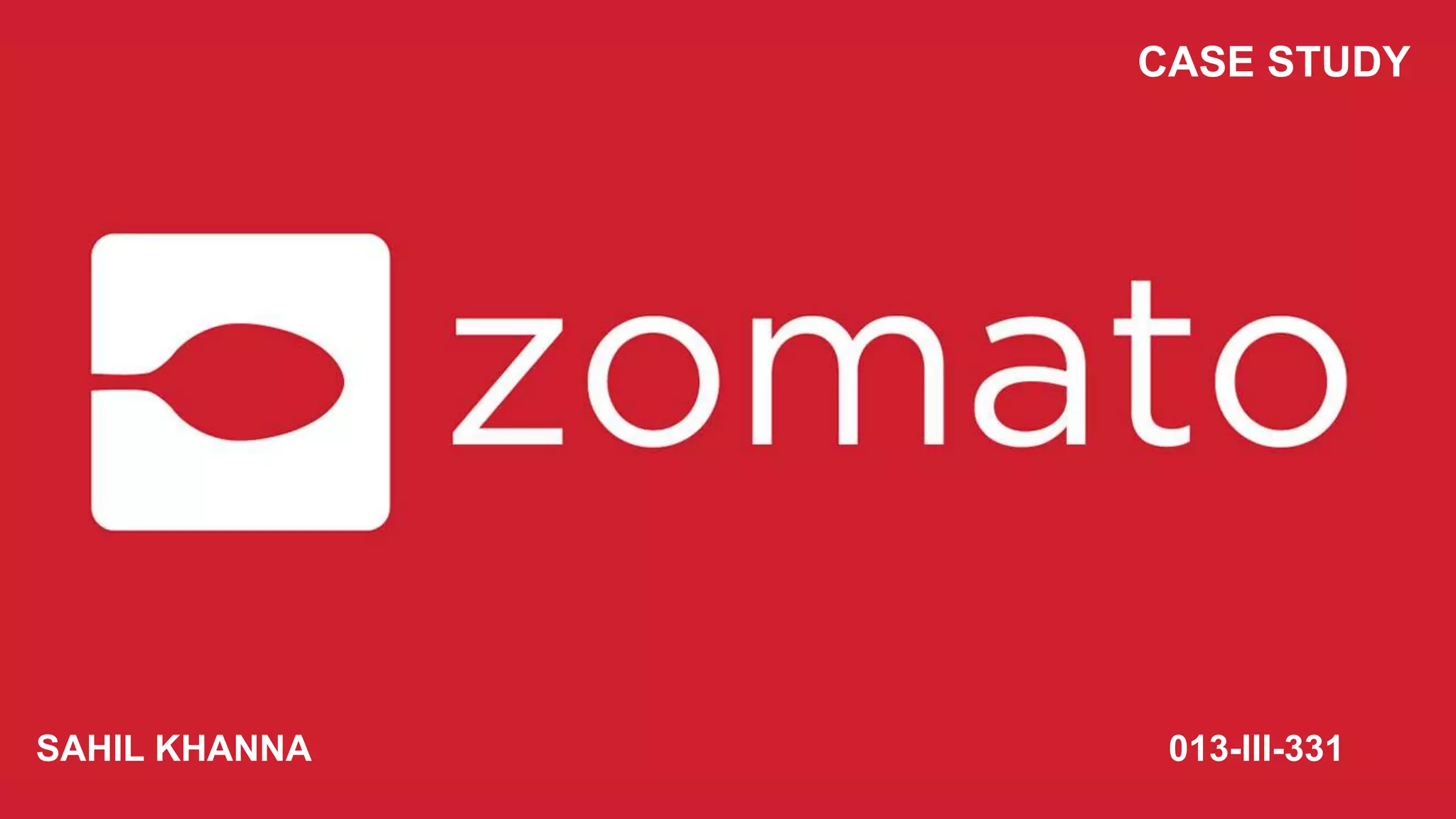 Zomato Case Study-DM | PPTX