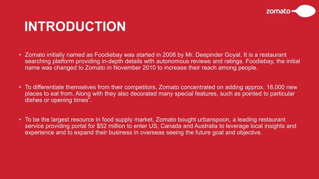 Zomato Case Study-DM | PPTX | Social Networking | Internet