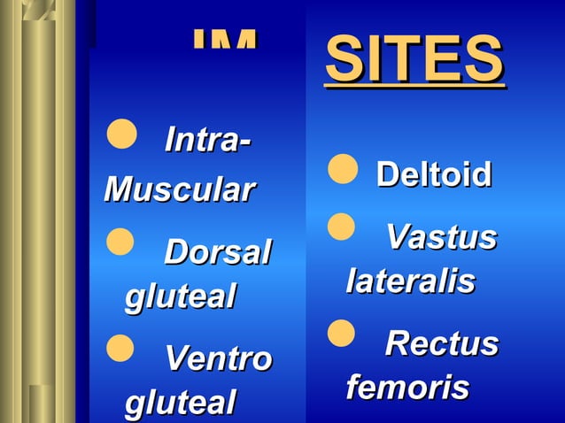 INJECTION SITES | PPT