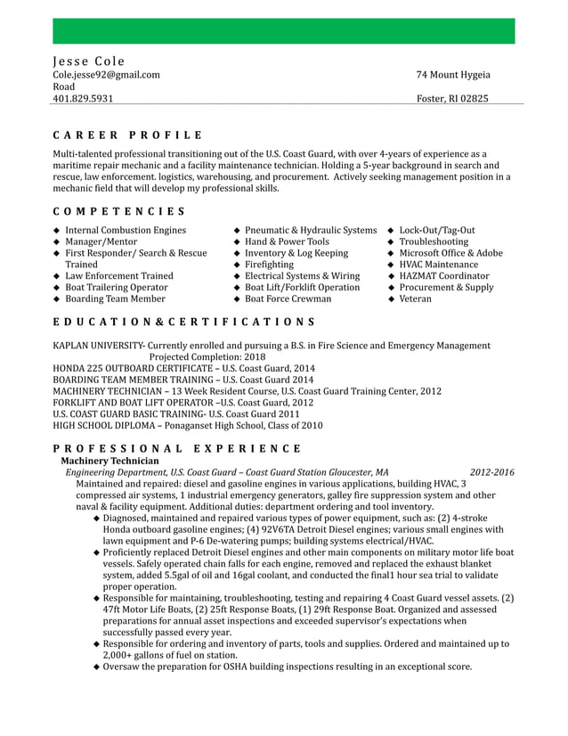 Jesse.cole-resume1 | PDF
