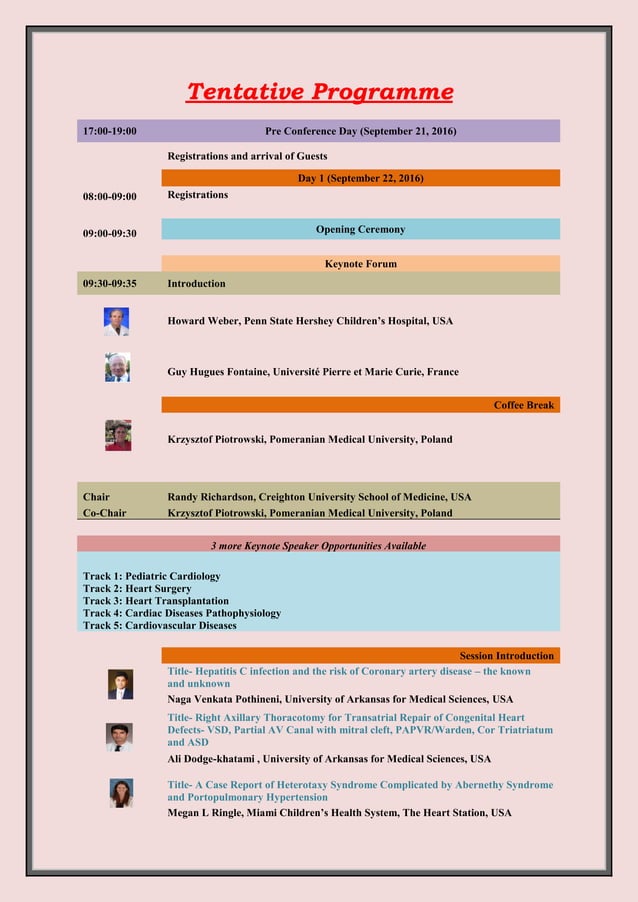 Tentative Programme | PDF