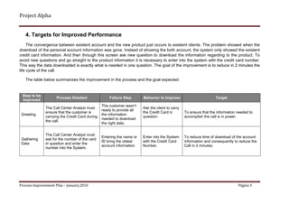 Alpha Case Study - Process Improvement Plan_Sample | PDF