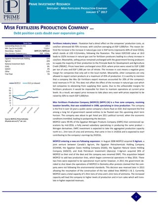 Spotlight - Misr Fertilizers Production Company - January 2017 | PDF