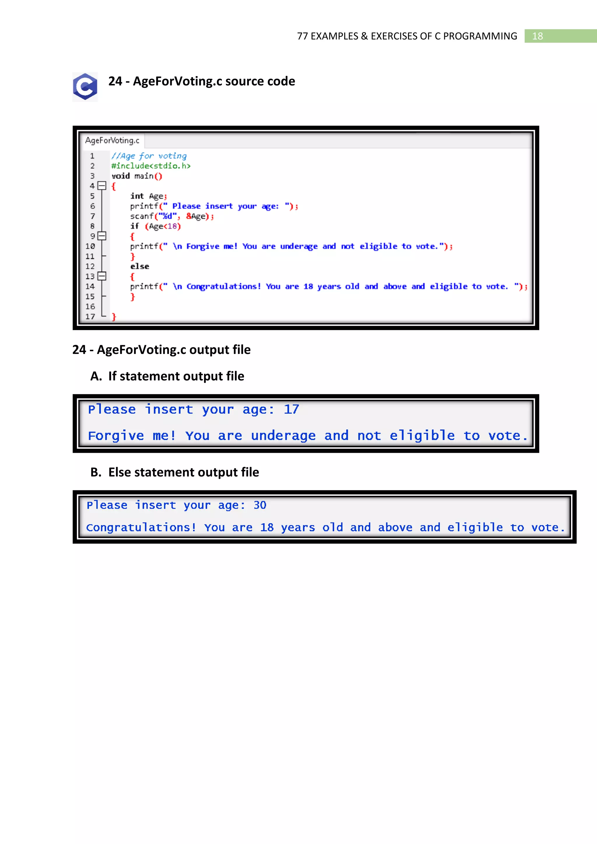 02 Ebook 77 Examples And Exercises Of C Programmingpdf Programming
